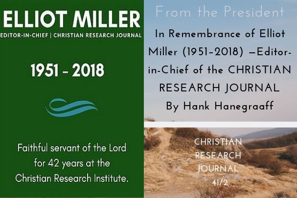 IN REMEMBERANCE OF ELLIOT MILLER (1951-2018) — EDITOR-IN-CHIEF OF THE ...